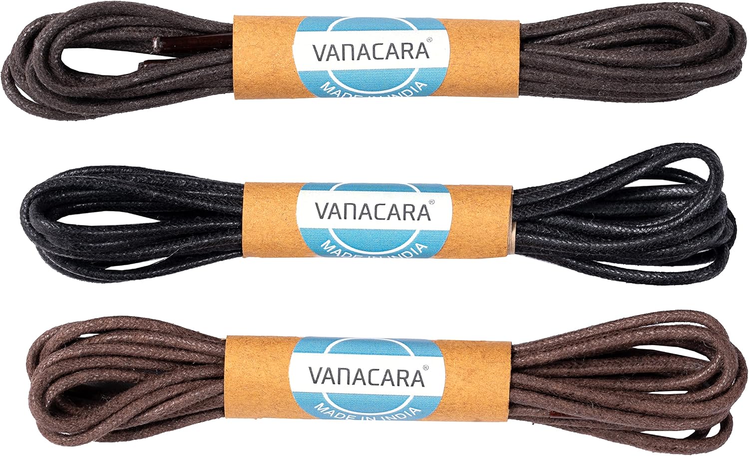 Amazon.com: Vanacara Shoe Laces for Dress Shoes 3 Pairs ~ Waxed Thin ...