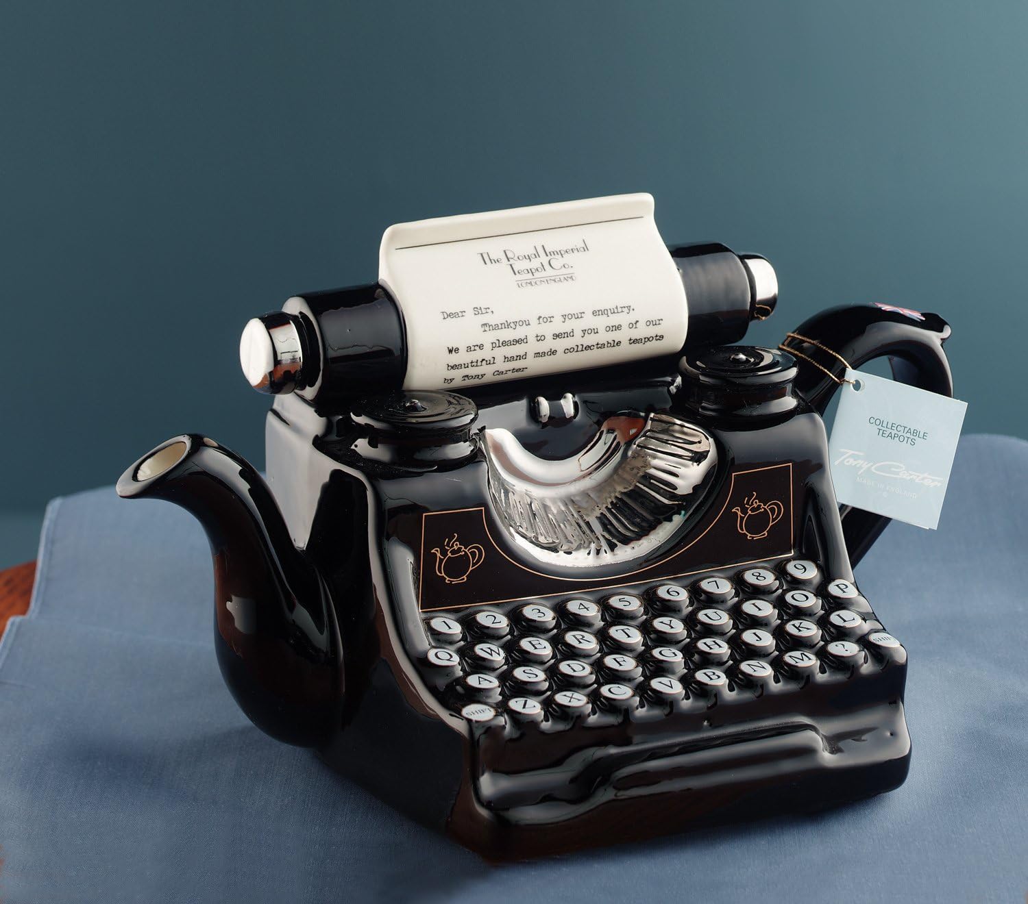 Amazon.com | Tony Carter Collectible "Typewriter" Teapot: Teapots