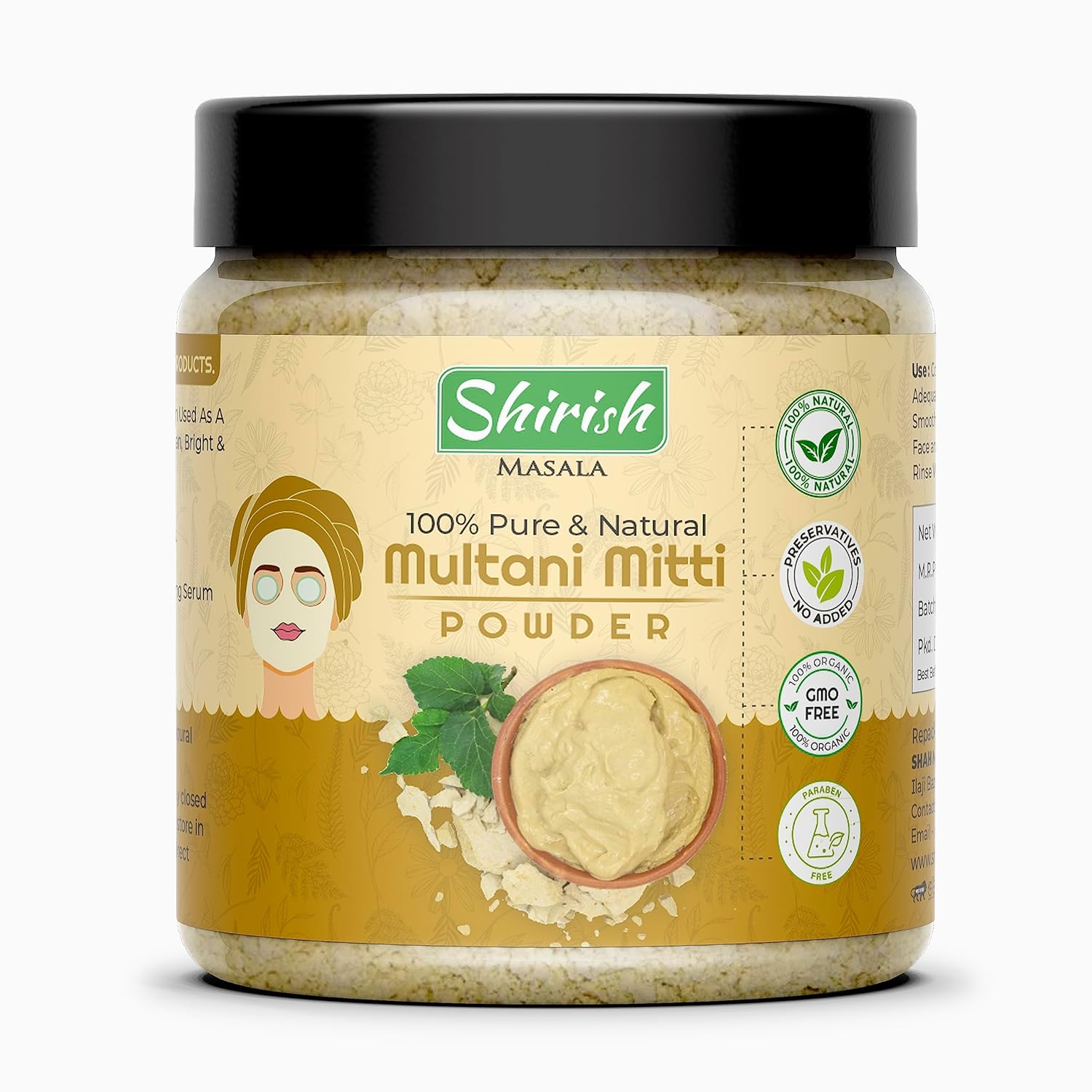 Shirish Masala Multani Mitti Powder for Face Pack (350 Grams) | Fuller ...