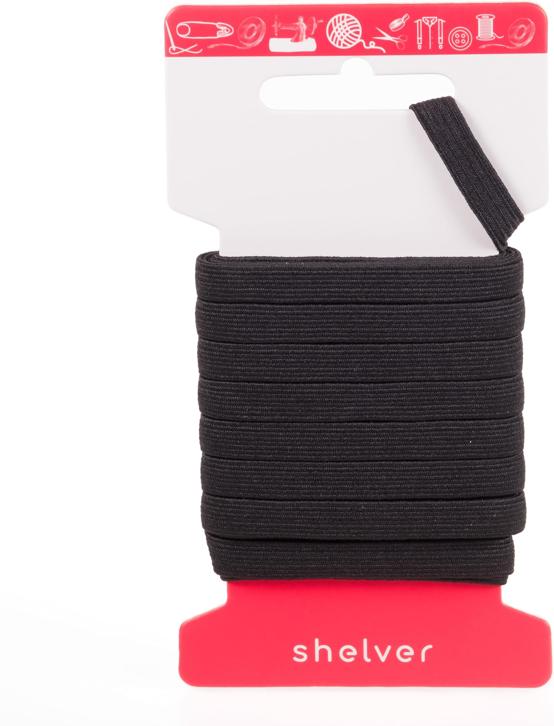 8mm Flat Elastic for Sewing, Black Elastic, 5 Metres : Amazon.co.uk ...