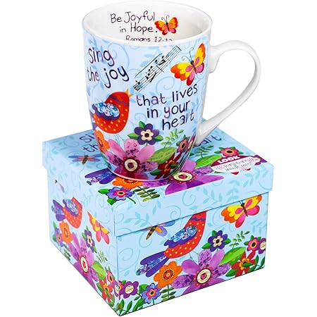 Amazon.com | Divinity Boutique Birdhouse Boxed Mugs, 12 ounce: Coffee ...