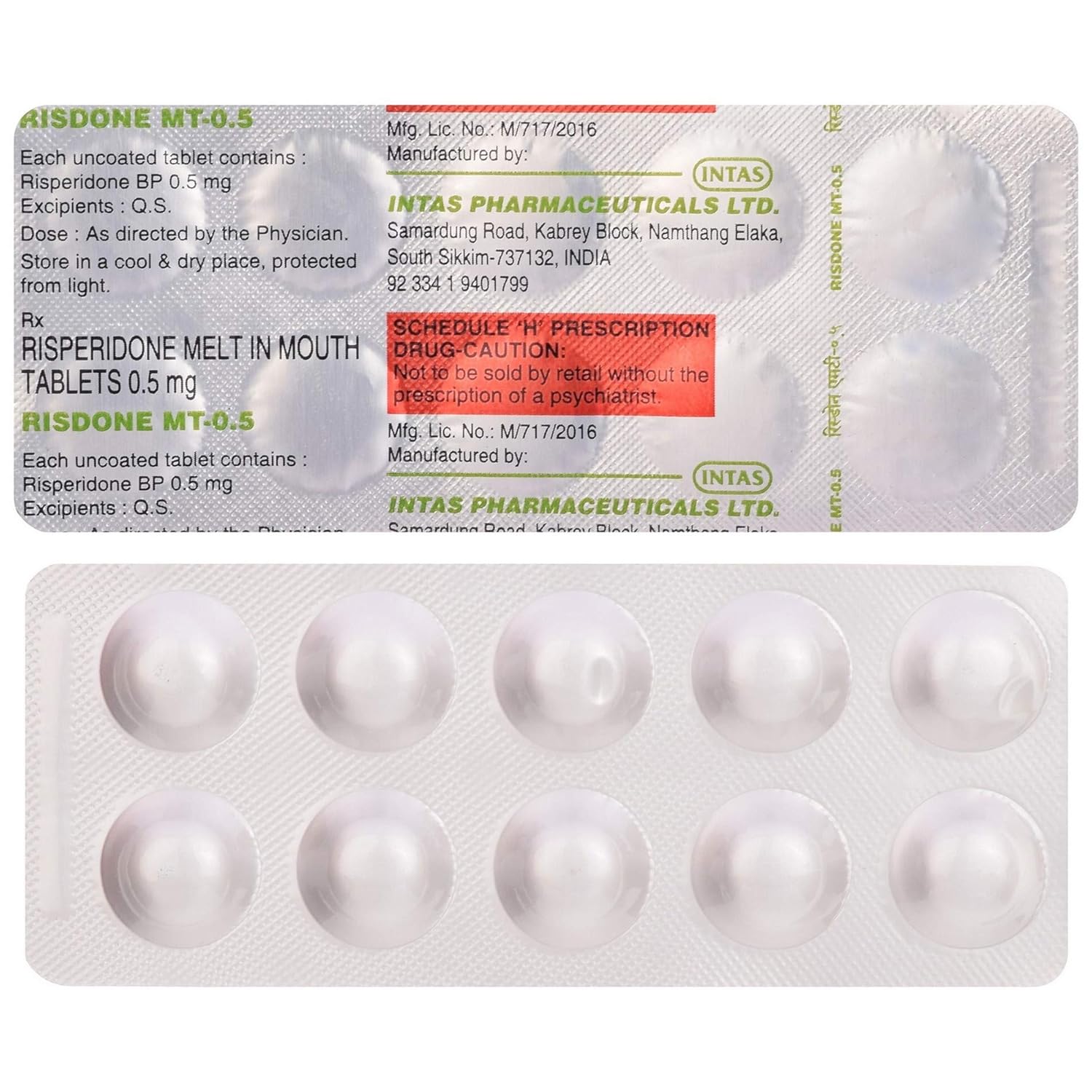Risdone MT-0.5 - Strip of 10 Tablets : Amazon.in: Health & Personal Care