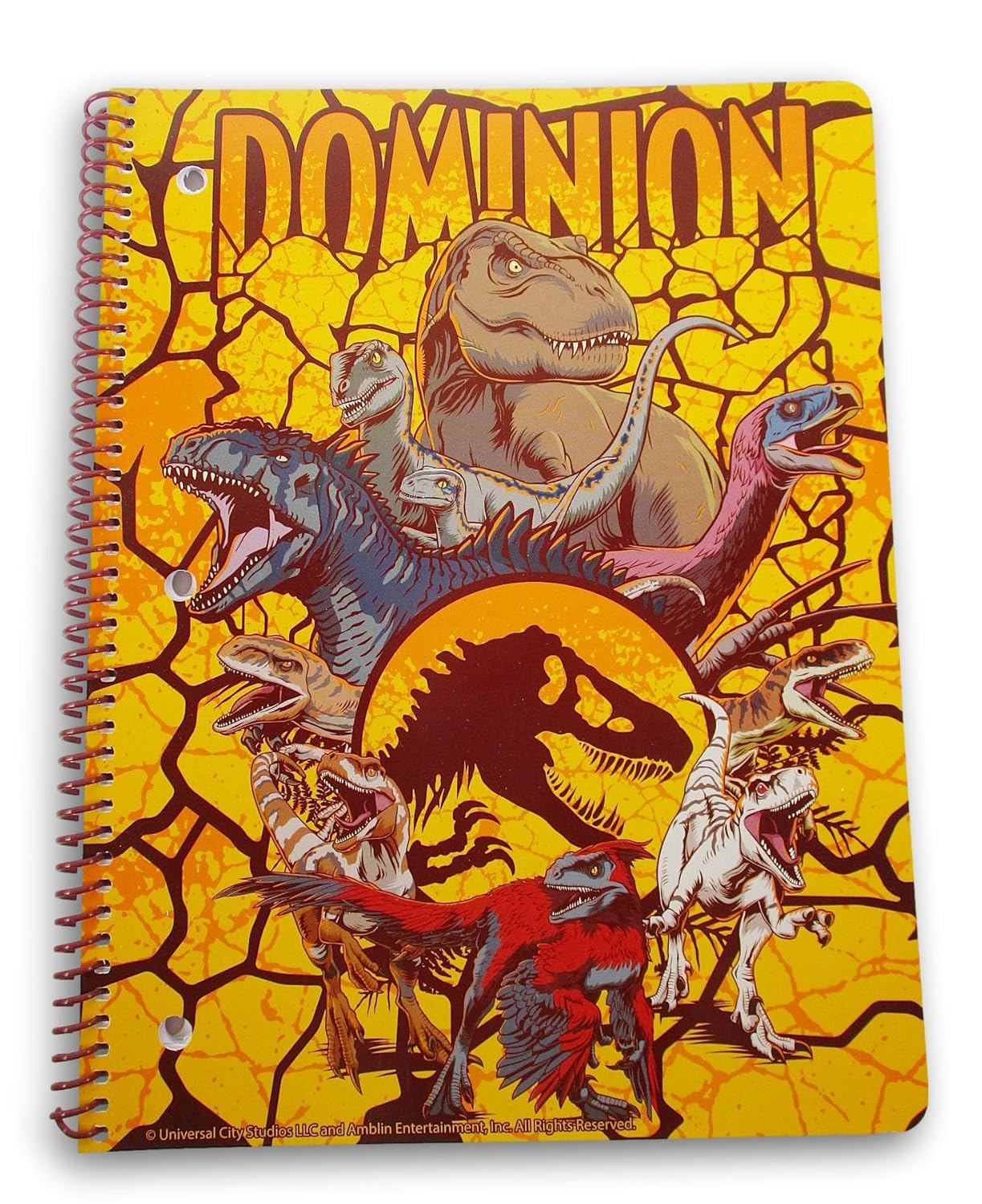 Craft Supply Spiral Bound Jurassic World Dominion 50 Sheet Wide Ruled ...
