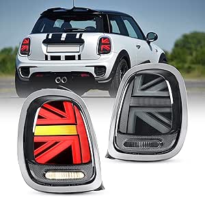 Amazon.com: VLAND LED Smoked Chrome Tail Lights Assembly for Mini ...