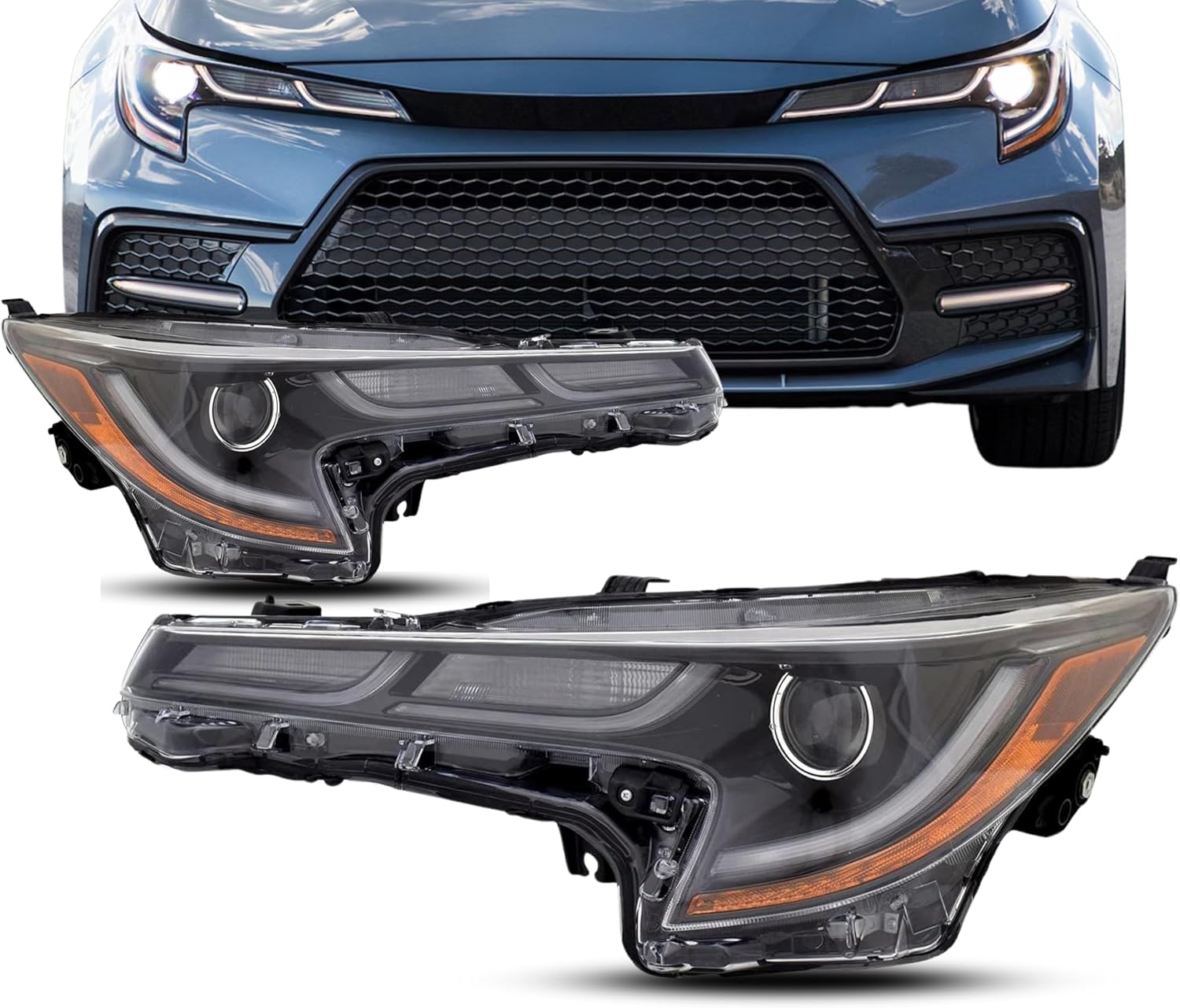 Amazon.com: ALLIGATOR AUTO LIGHTS Headlight Assembly Replacement For ...