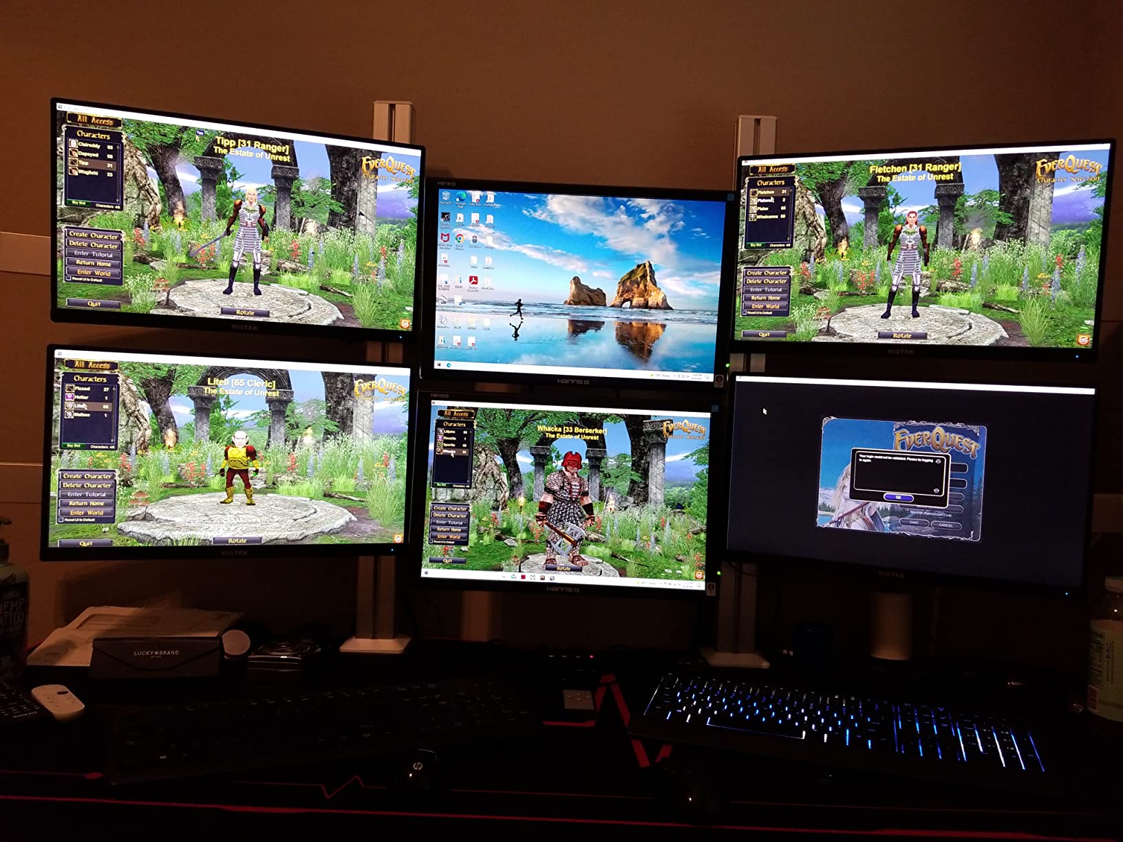 $27/mo - Finance TechOrbits Hex Monitor Stand - Six Screens Heavy Duty ...