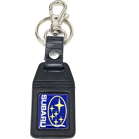 Amazon.com: Subaru Gear Logo Chrome Key Tag Keyring Key Chain Genuine ...
