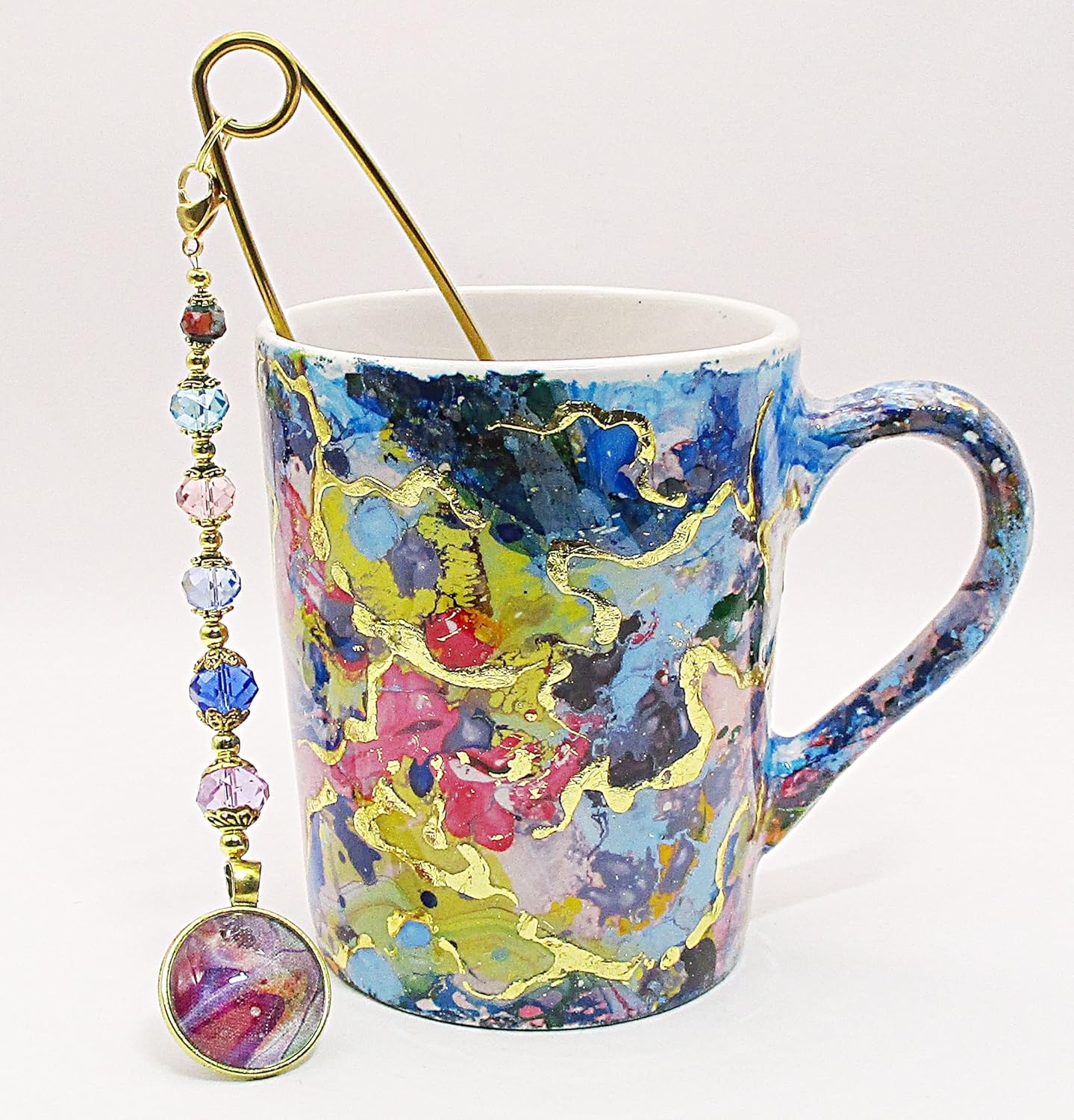 Amazon.com: Marbled Tea Cup with Tea Infuser : Home & Kitchen