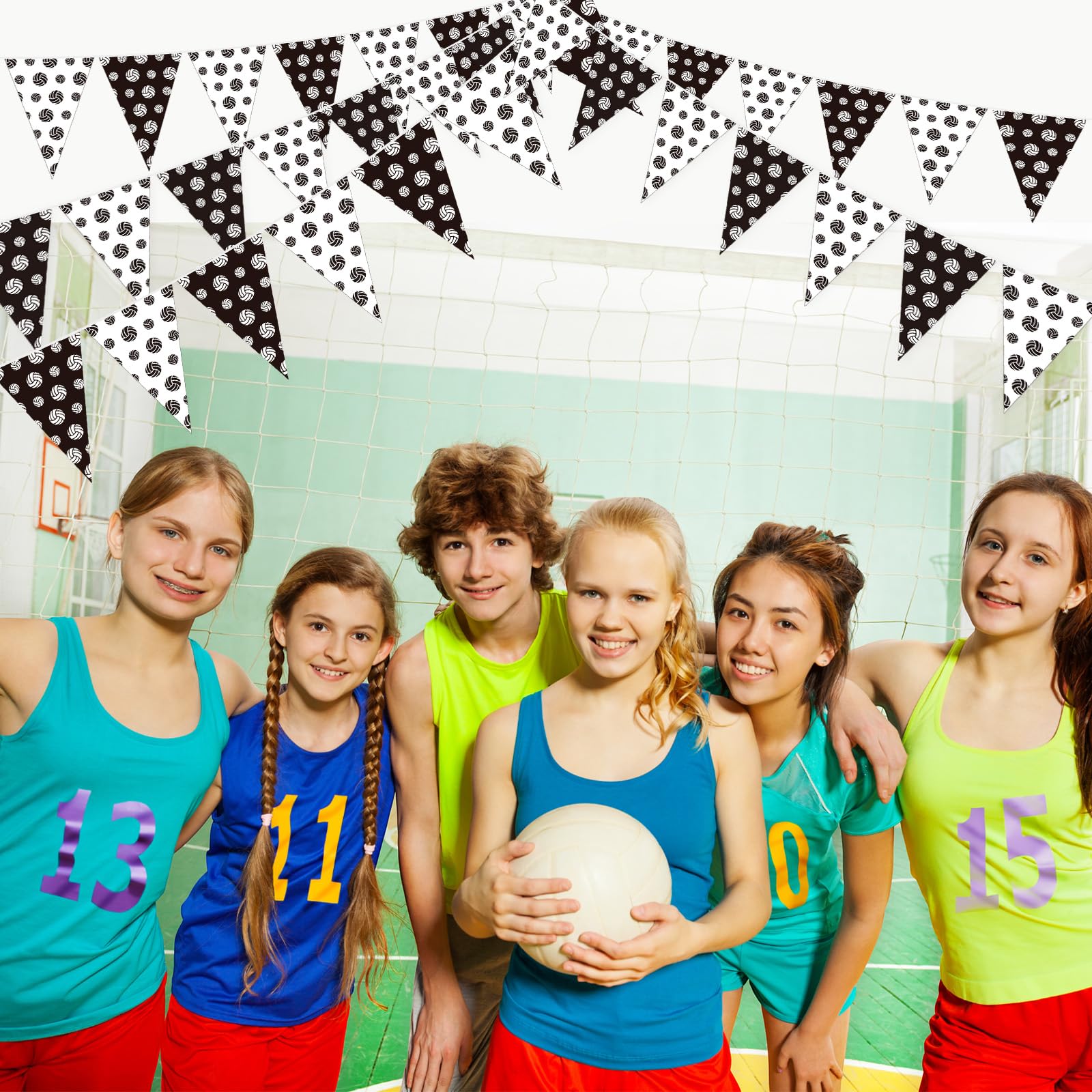 Snapklik.com : 5 Pcs 49 Ft Volleyball Party Decorations Pennant Banner ...