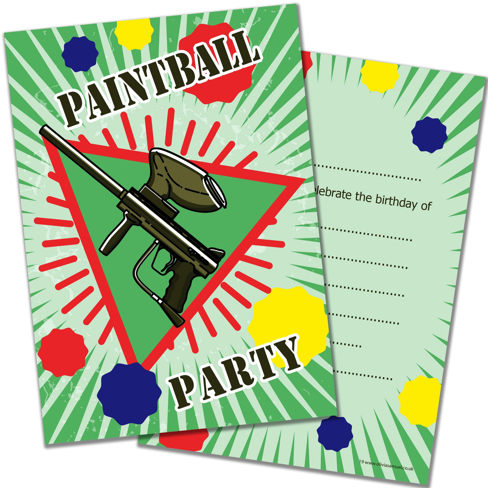 Amazon Paintball Invitation To Print Birthday Invitations For Teens