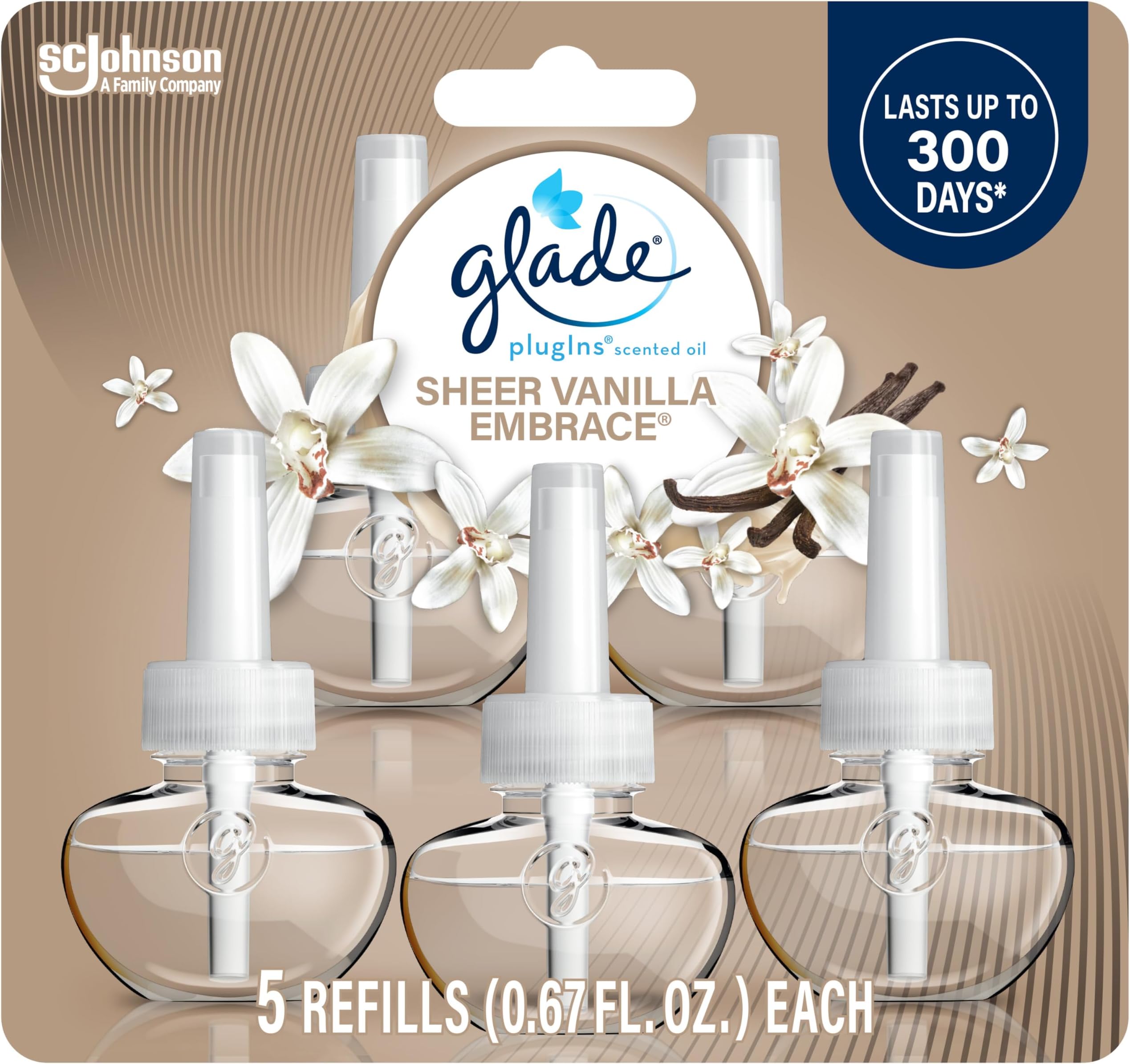 Amazon.com: Glade Plugins Car Air Freshener Refill, Sheer Vanilla ...