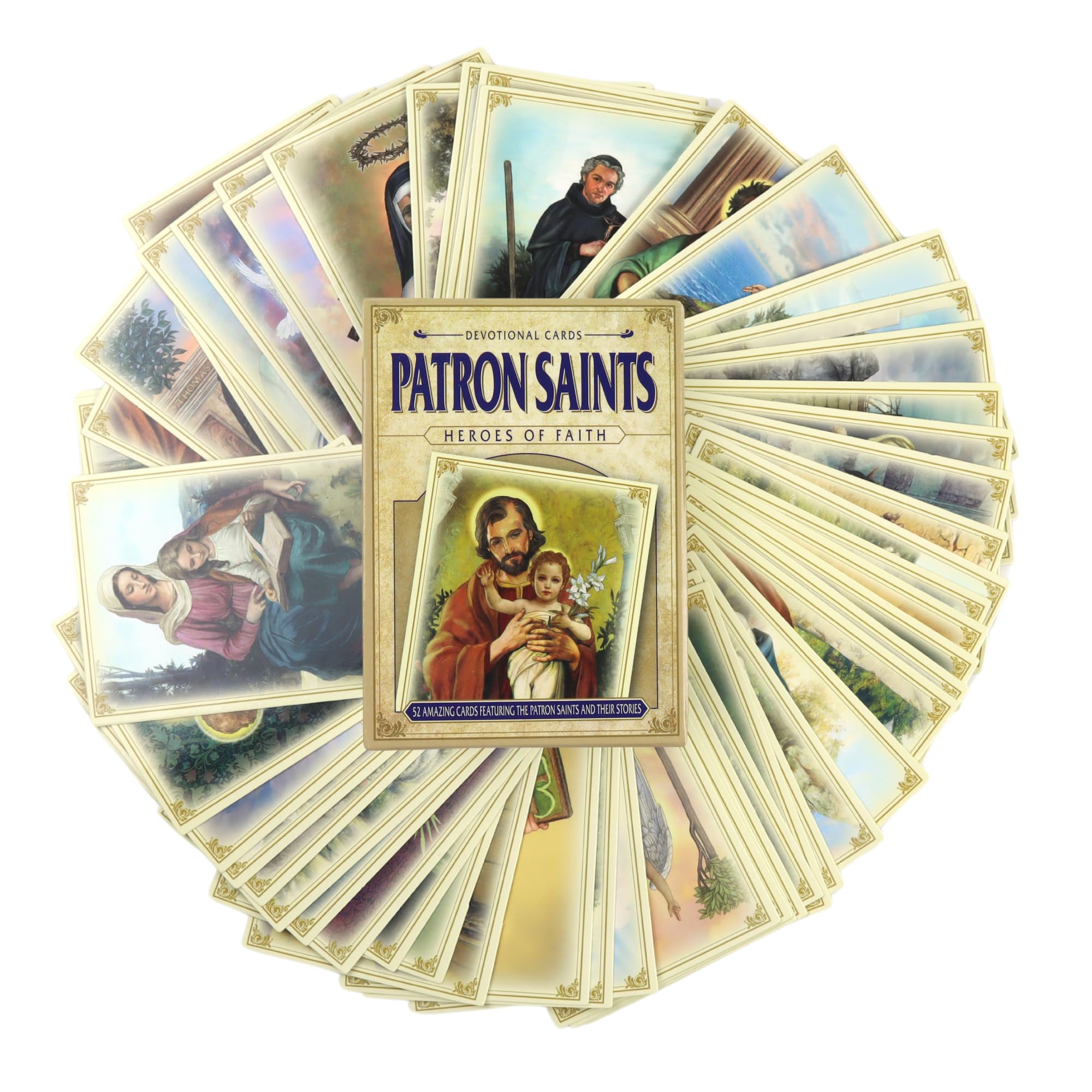 Amazon.com: Patron Saint Devotional Card Set, Learn The Saints ...