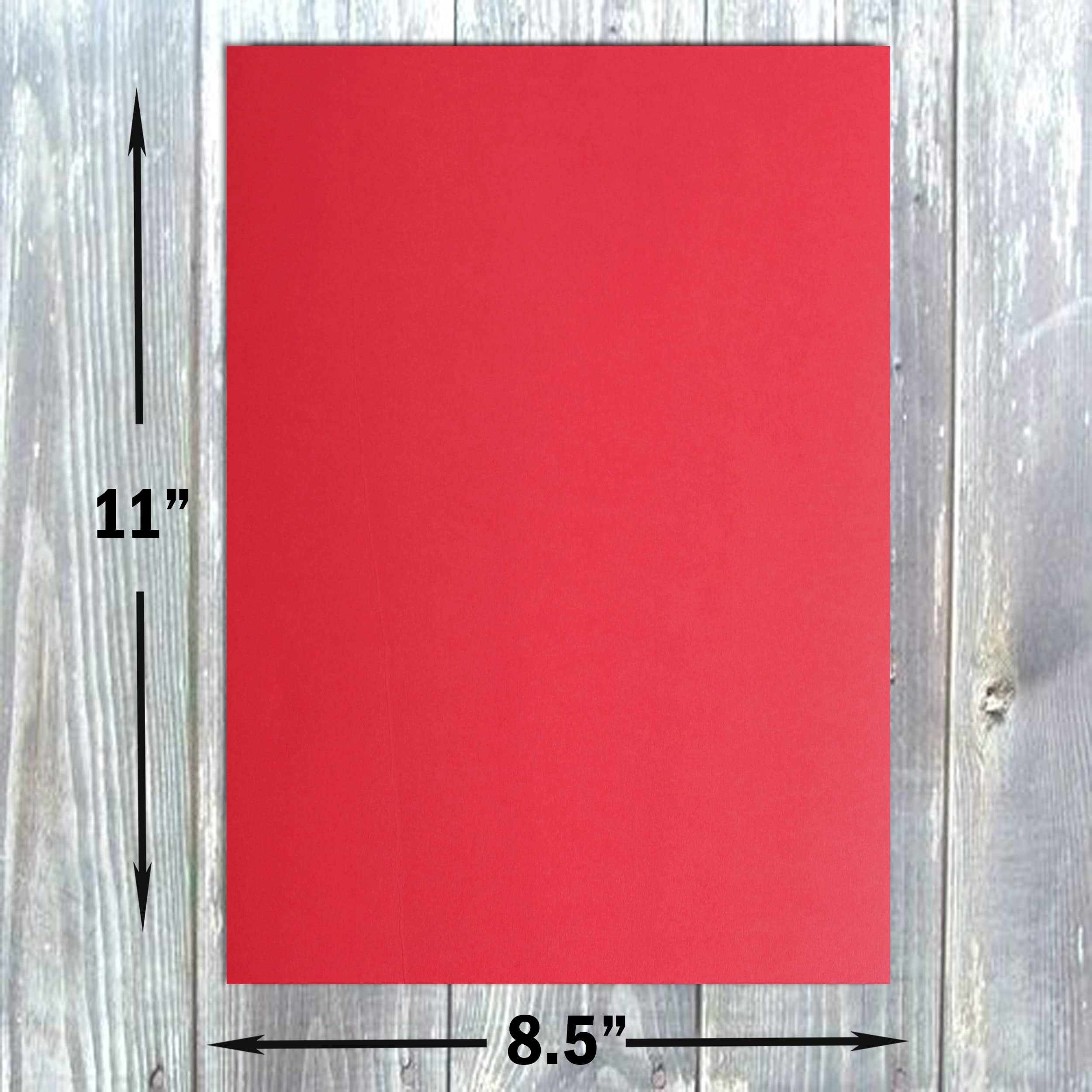 Snapklik.com : Colored Cardstock Scrapbook Paper 8.5" X 11" Punch Red ...