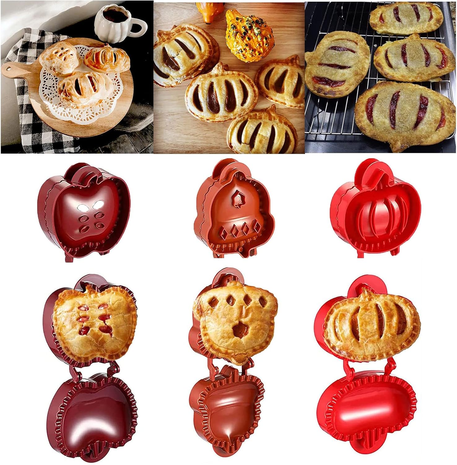 Amazon.com: Dough Presser Pocket Pie Molds, Party Potluck Hand Pie ...
