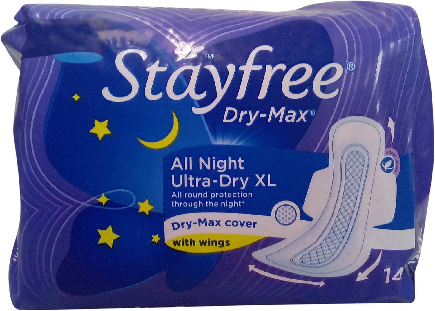 Amazon.com: Stayfree Dry-Max All Night Ultra Dry Sanitary Pads - XL ...