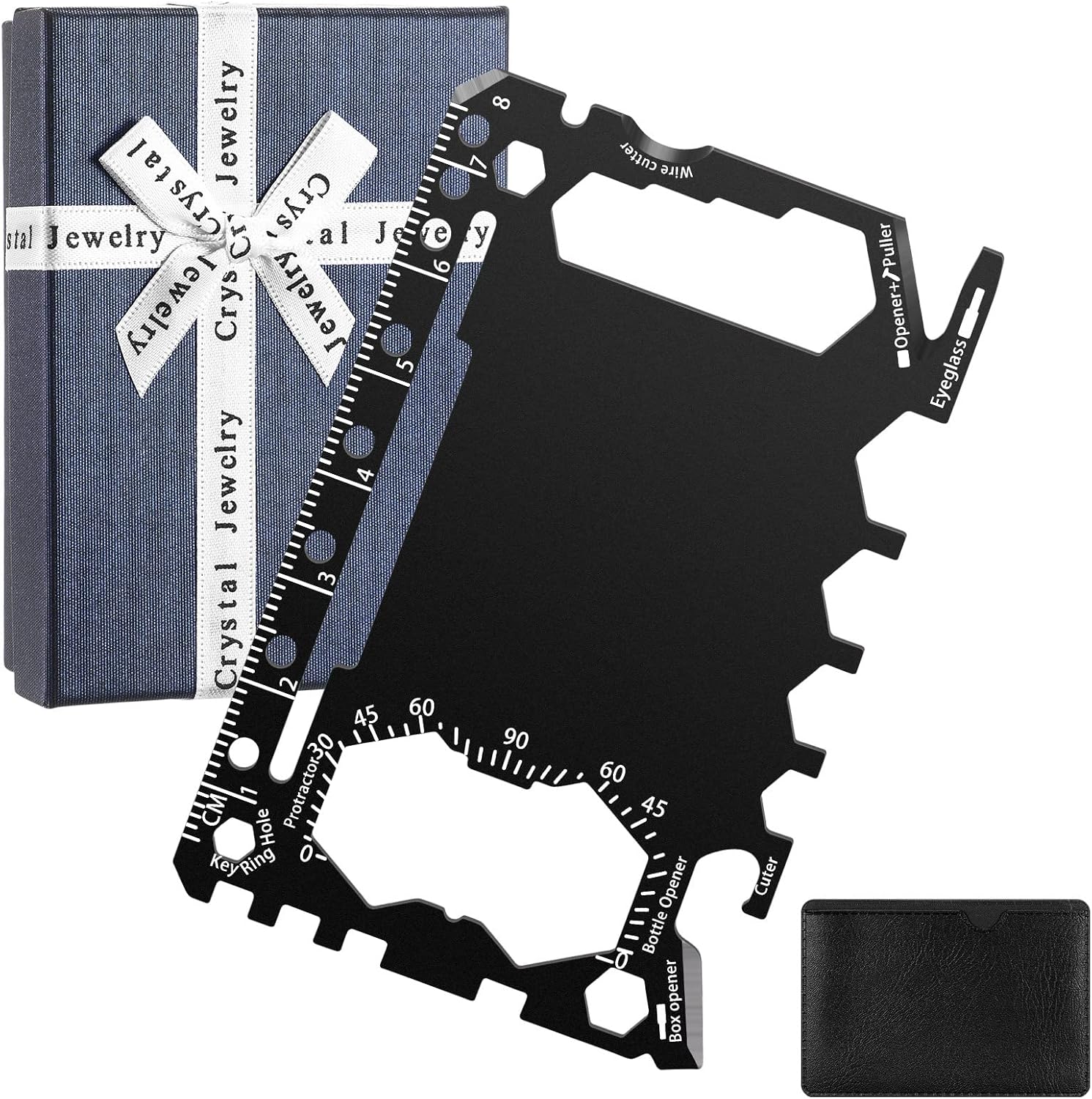 46 in 1 Survival Credit Card Multitool, Wallet Multi Purpose Pocket ...