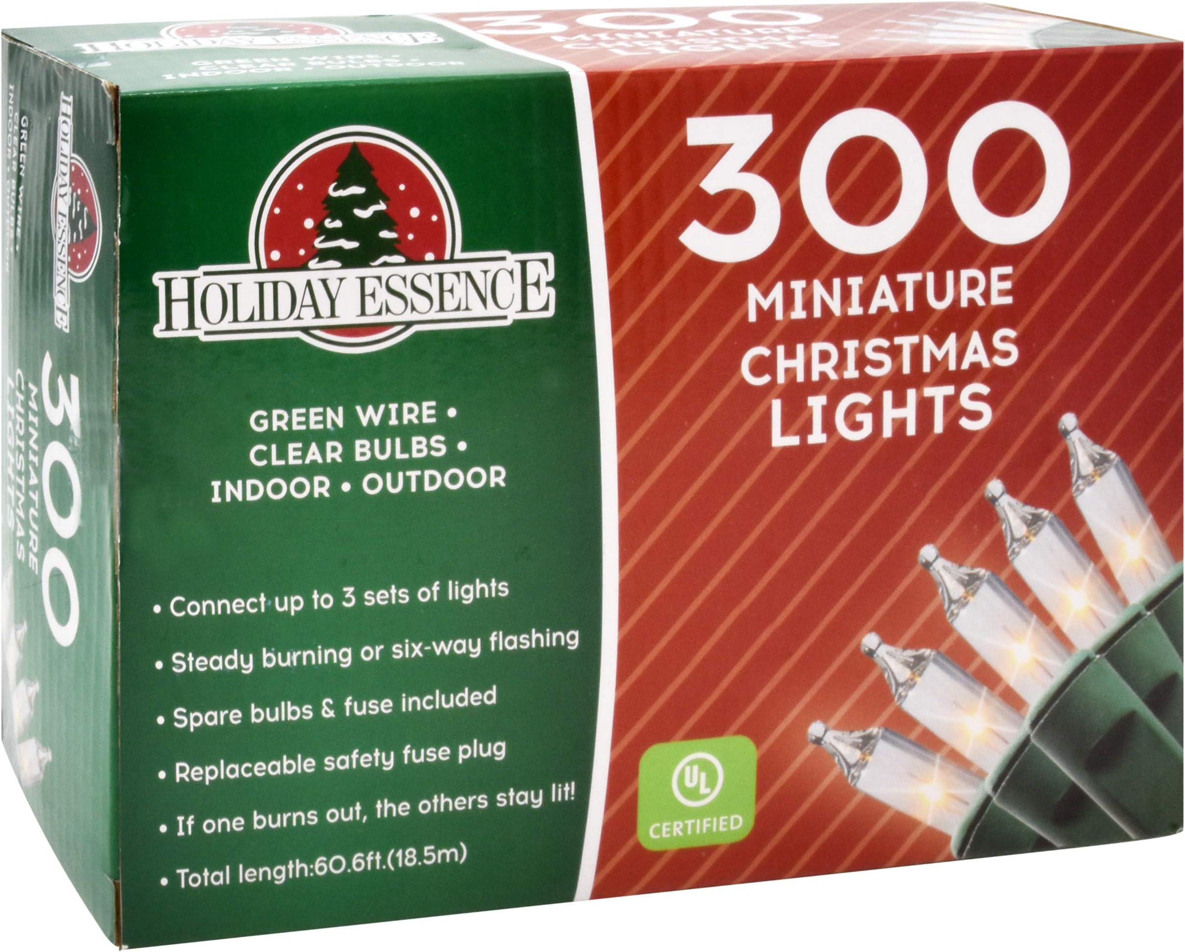 300 Mini Lights, 68 ft 6" Lighted Length - Amazon.com