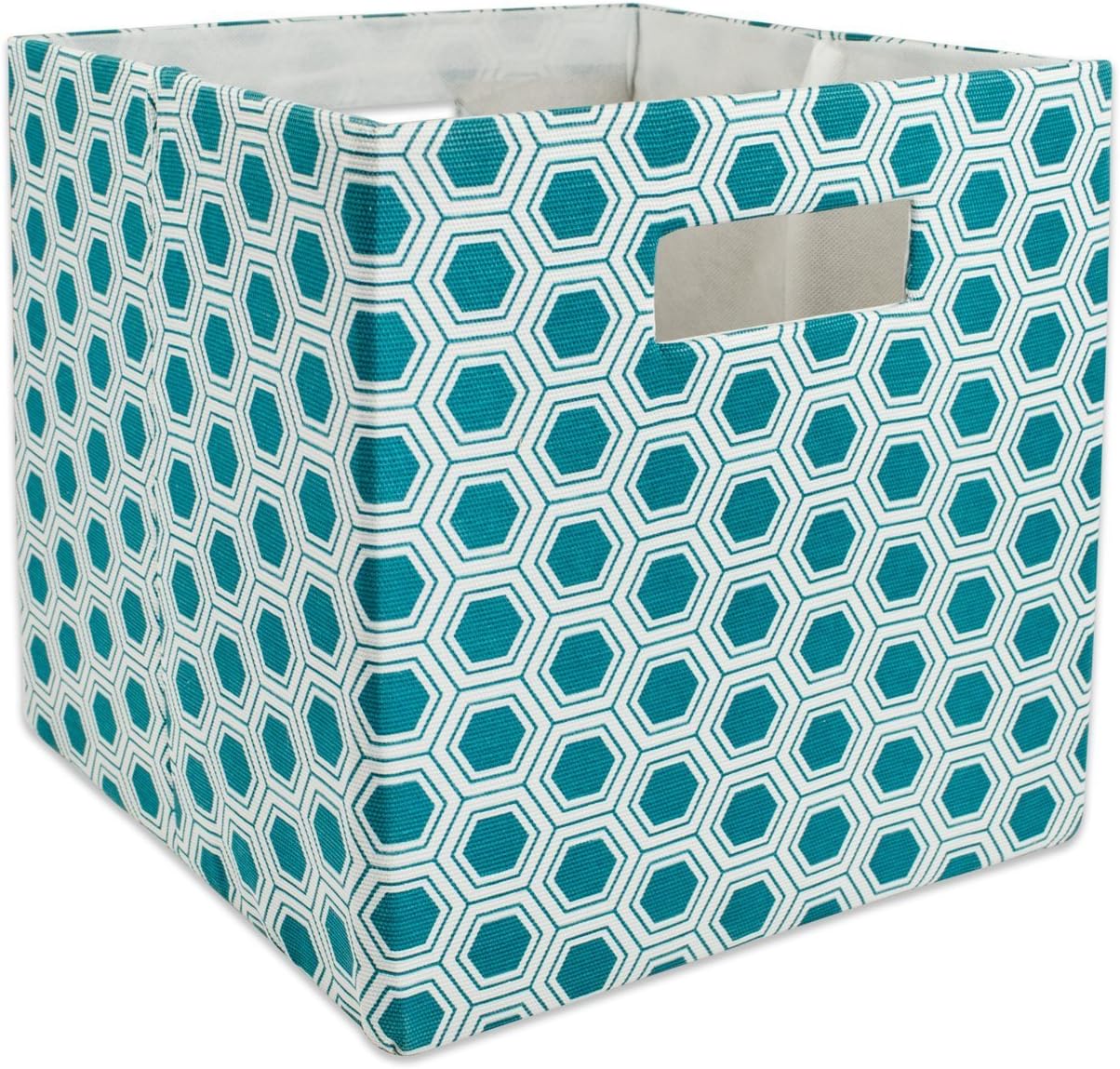 Amazon.com - DII Collapsible Polyester Storage Cube, Honeycomb, Teal, Large