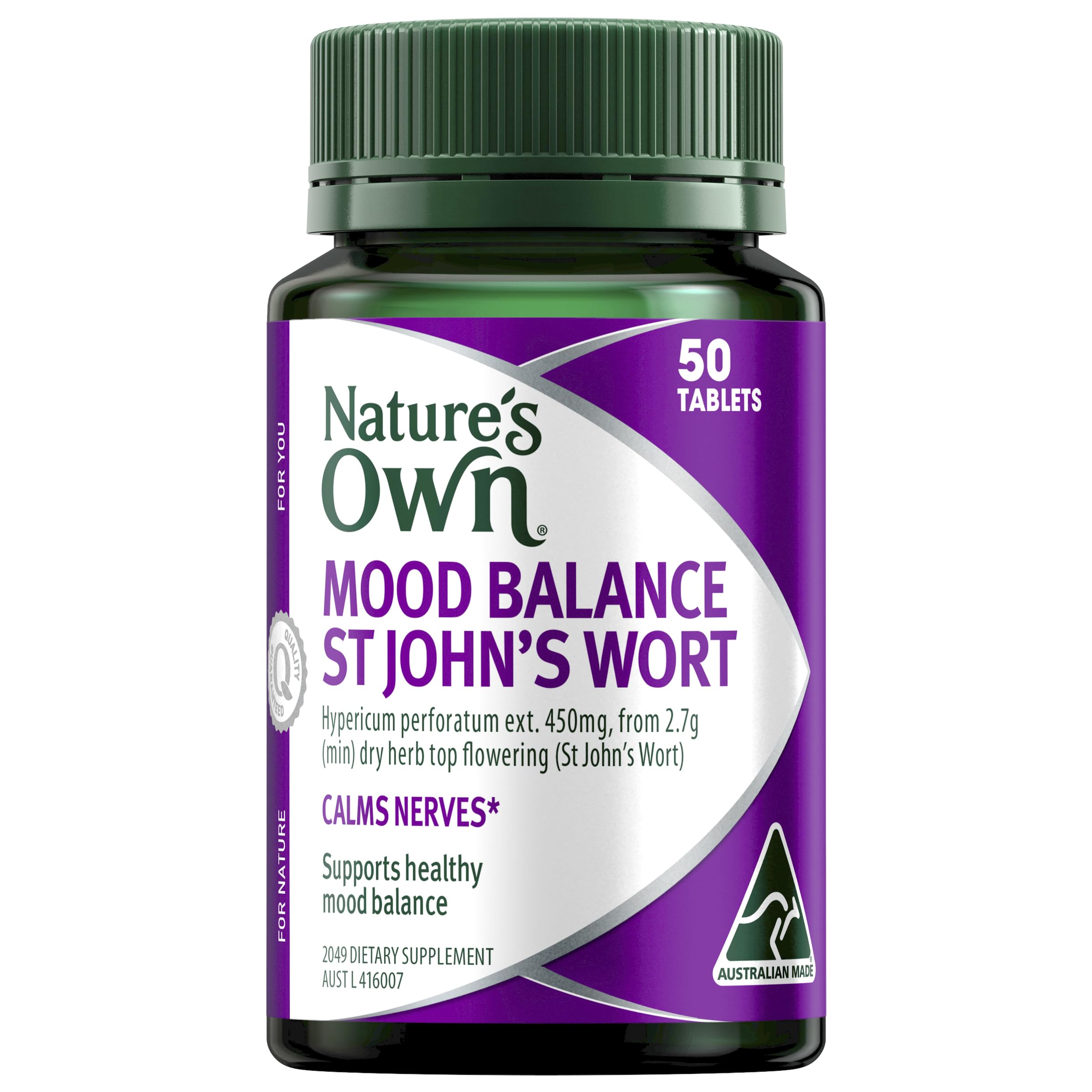 Nature's Own Mood Balance St John's Wort Tablets 50 - Relieves Mild ...
