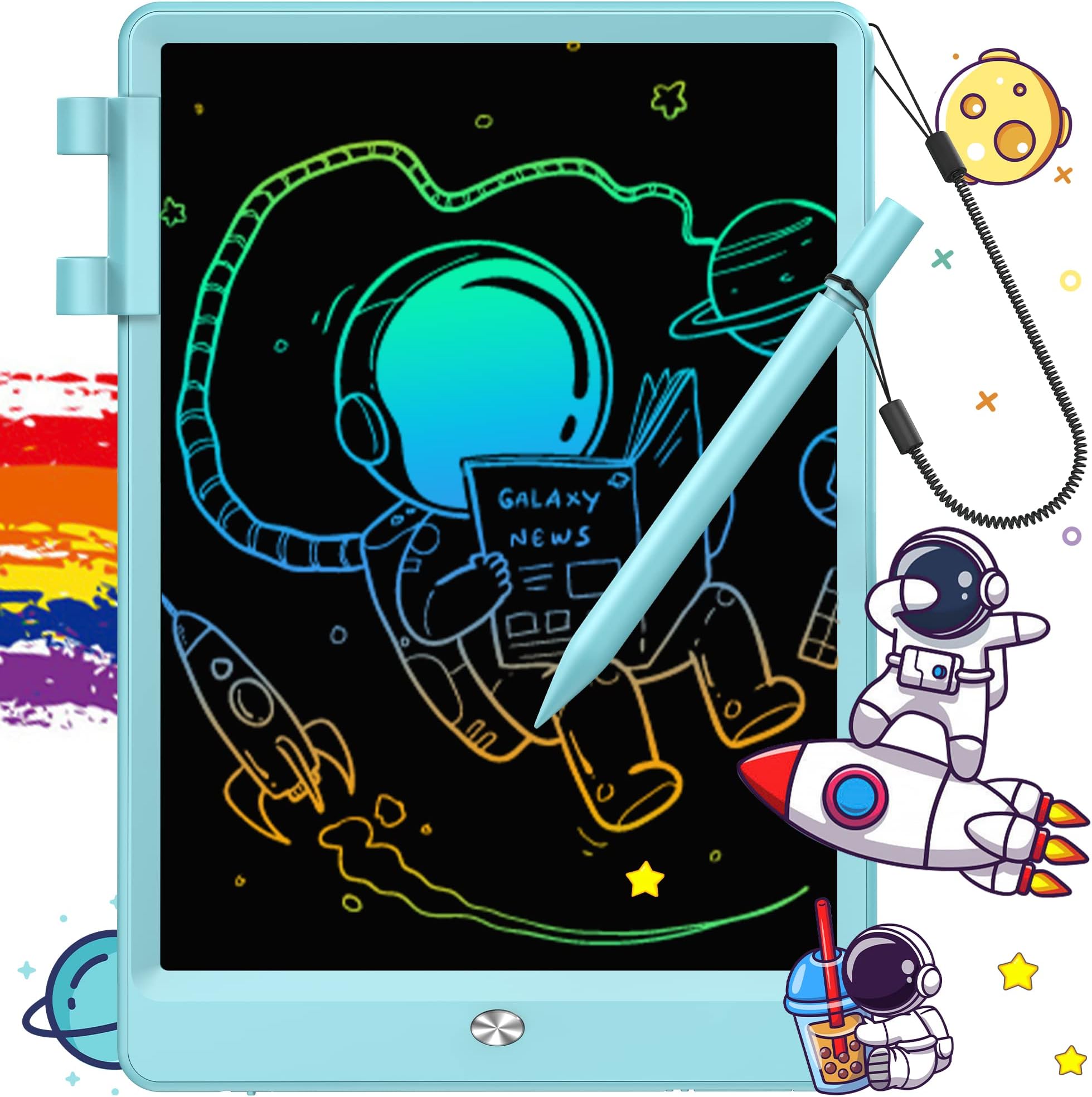 Amazon.com: BUKEBU LCD Writing Tablet Doodle Board, Colorful Drawing ...