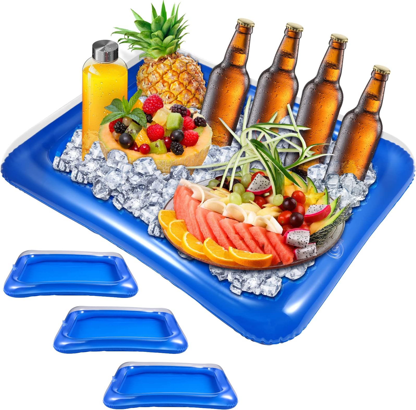 Amazon.com: 4 Pack Inflatable Salad, Food, Drink Buffet Cooler Tray ...