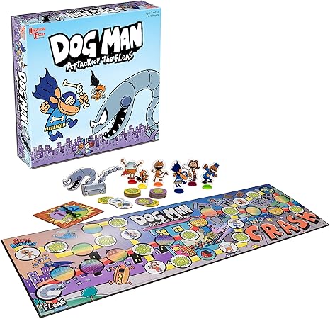 Dog Man Board Game Attack of The Fleas (Fuzzy Little Evil Animal Squad ...