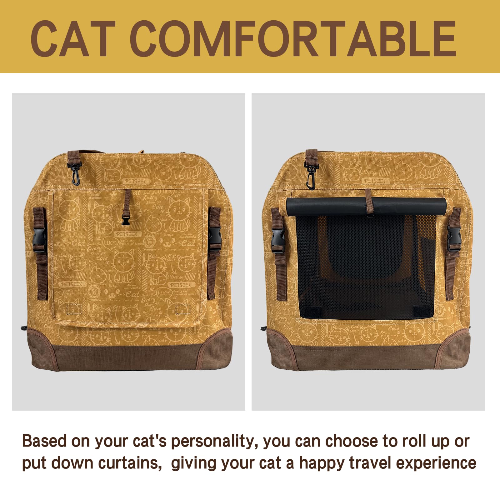 Snapklik.com : Extra Large Cat Carrier Soft Sided, Portable Small Dog ...