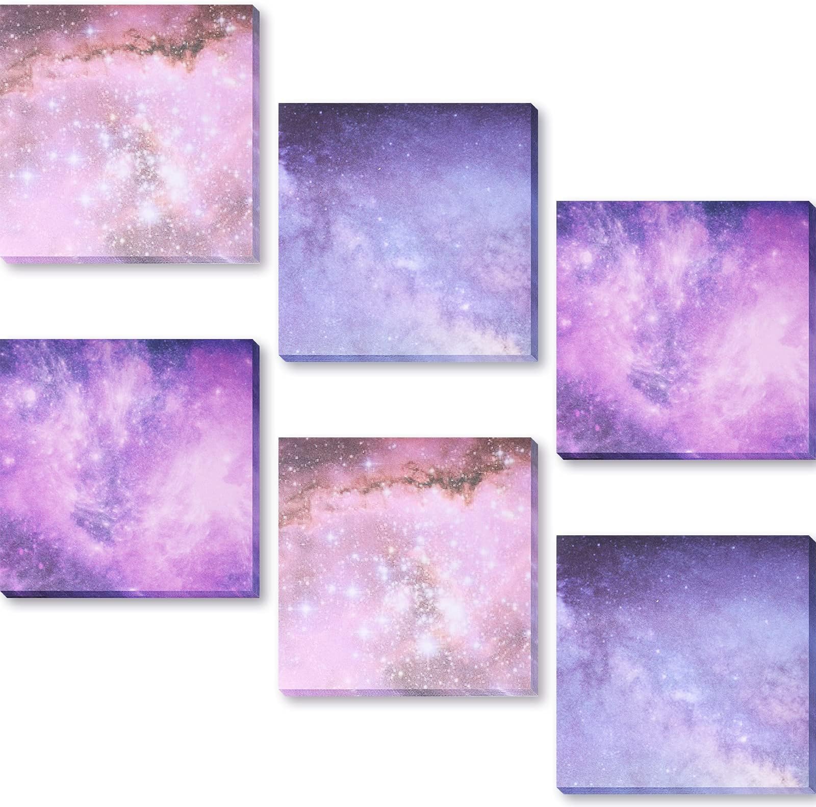 Amazon.com : 6 Pads Planet Sticky Notes 3. 15 x 3. 15 Inches Purple ...