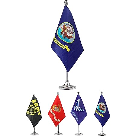 Amazon.com: LoveVC US Navy Desk Flag Small Mini USA Office Military ...
