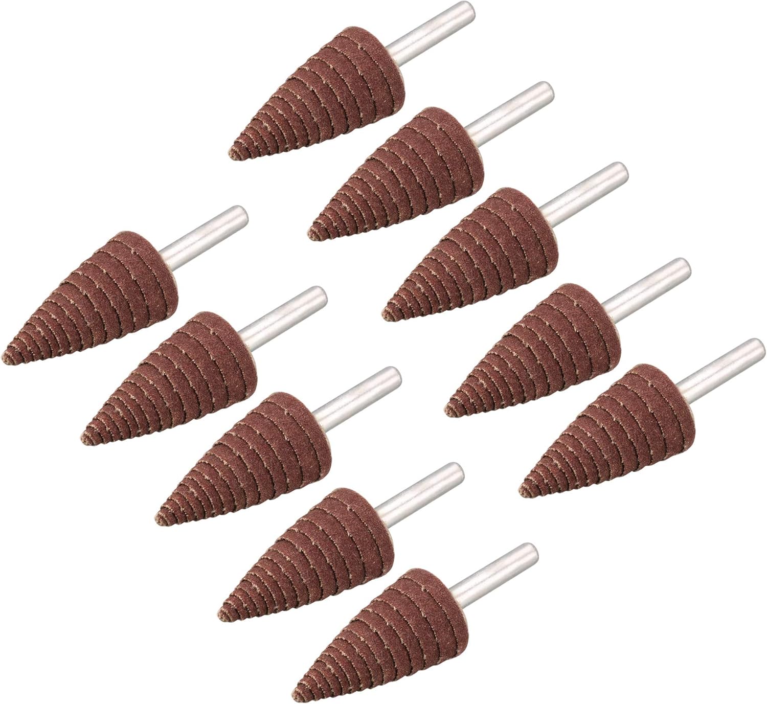 Amazon.com: uxcell 25mm Cone Shape Abrasive Flap Wheel 1/4" Shank for ...