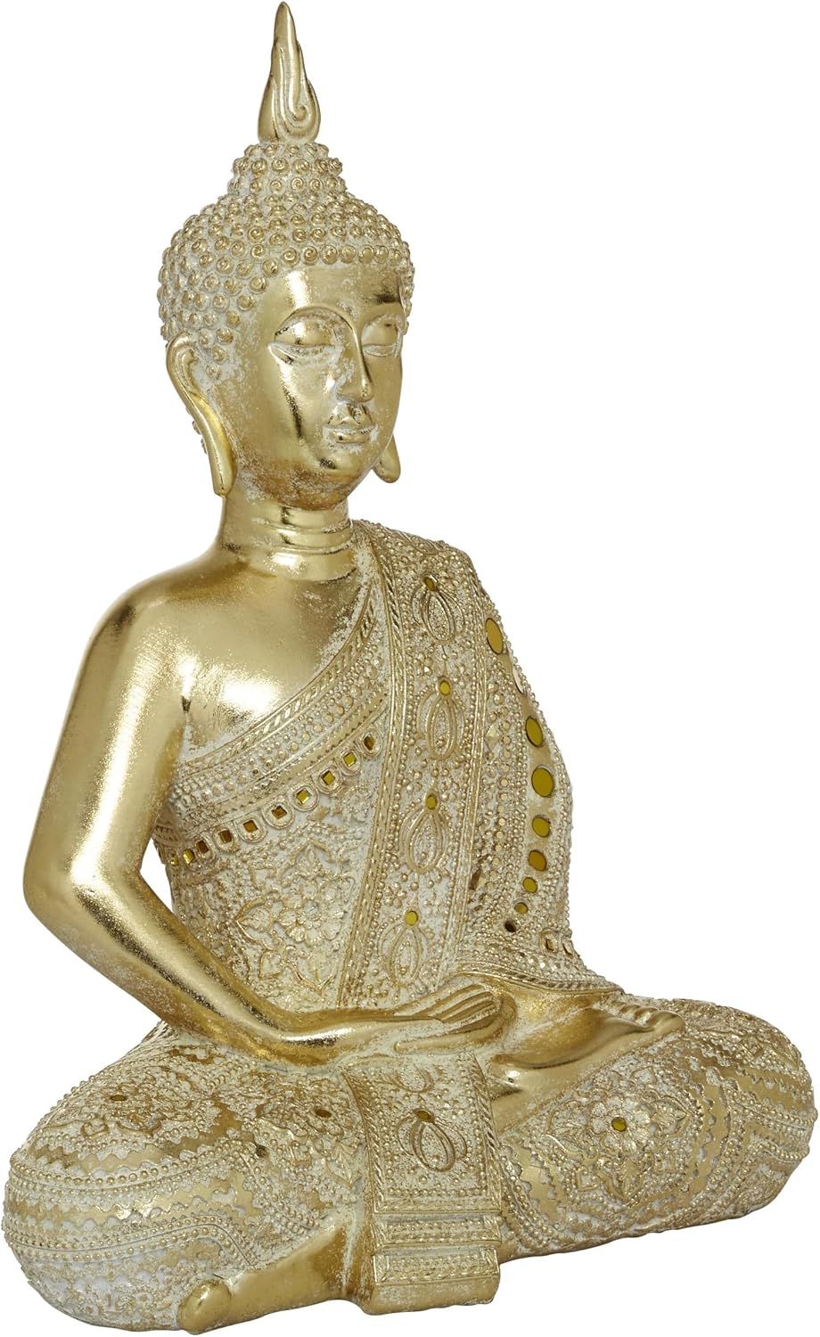 Amazon.com: Deco 79 Polystone Buddha Decorative Sculpture Meditating ...