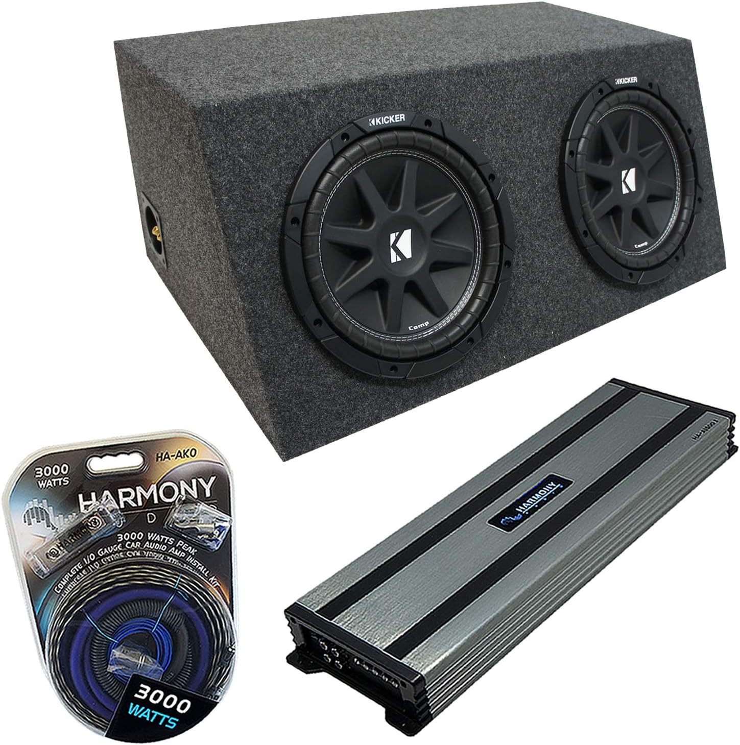 Amazon.com: Harmony Audio Universal Car Stereo Hatchback Sealed Dual 15 ...
