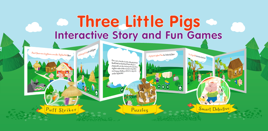3 Little Piggies Lite - Interactive Story Book for Kids - App on Amazon ...