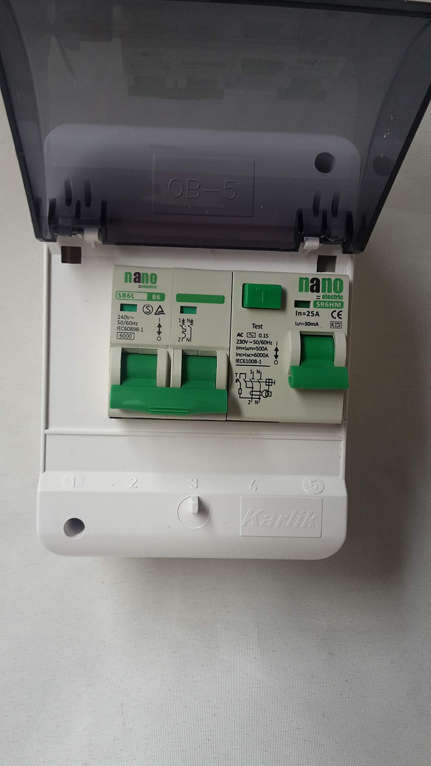 Buy Caravan Campervan one Way Mini Consumer Unit RCD and Double Pole ...