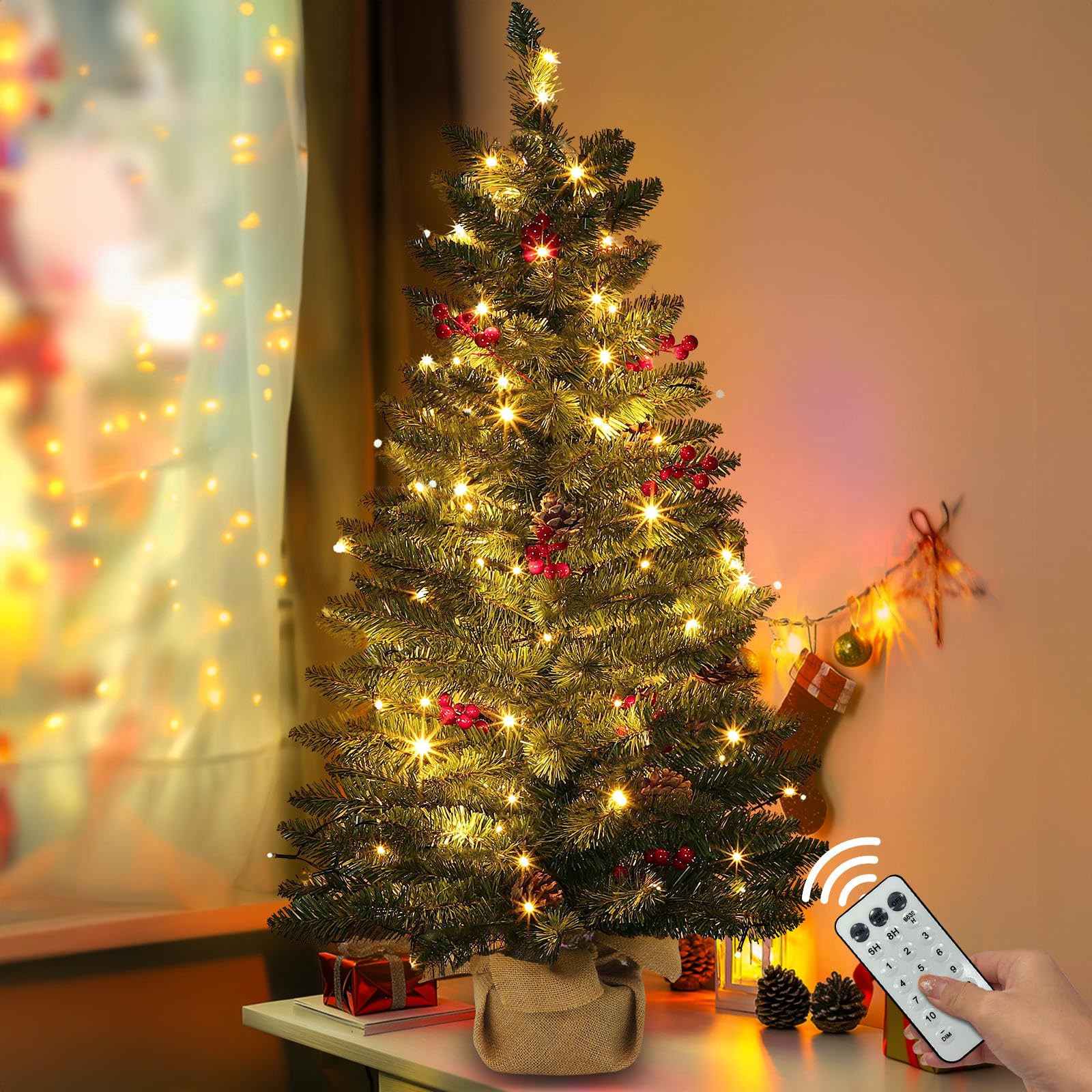 Christmas Tree Remote Control Jingle Jollys Christmas Tree 2.1m RGB