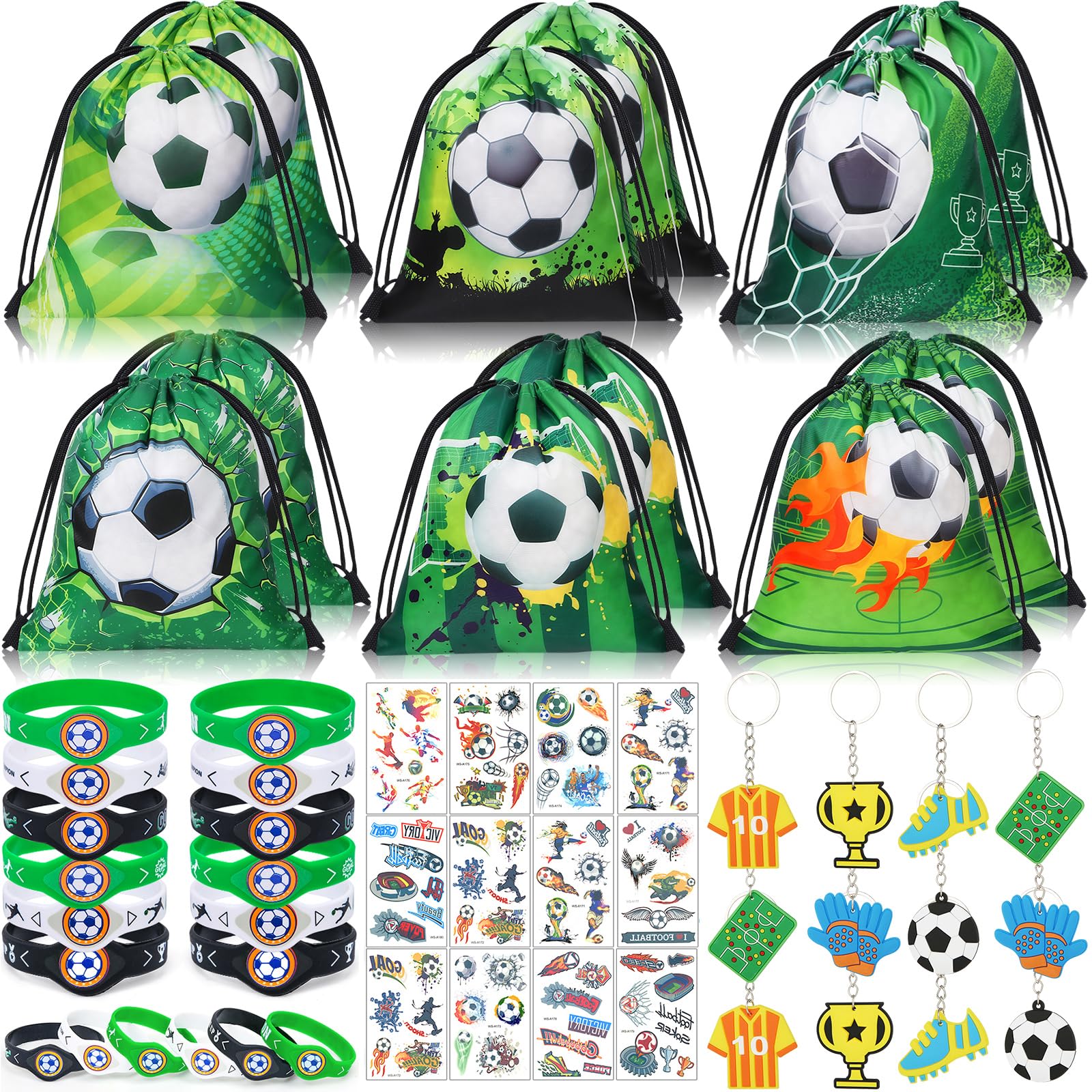 Amazon.com: Winrayk 12 Sets Soccer Party Favors Sports Birthday ...