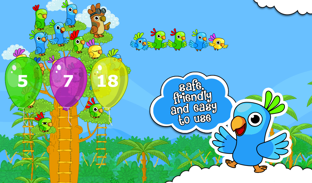 Counting Parrots 1 - Fun math game for kids - App on the Amazon Appstore