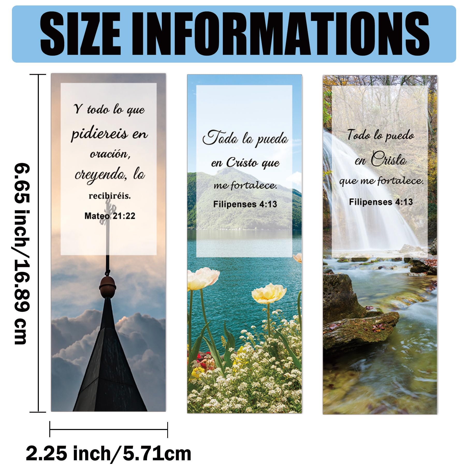 Snapklik.com : Spanish Christian Verses Bookmarks Books Of The Bible ...