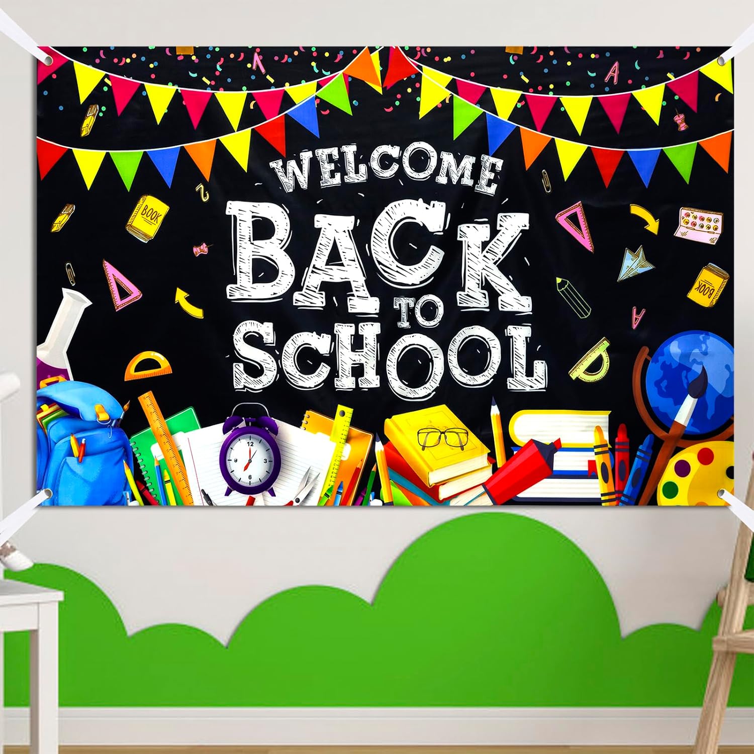 Amazon.com: Welcome Back to School Banner 70×43" Back to School ...