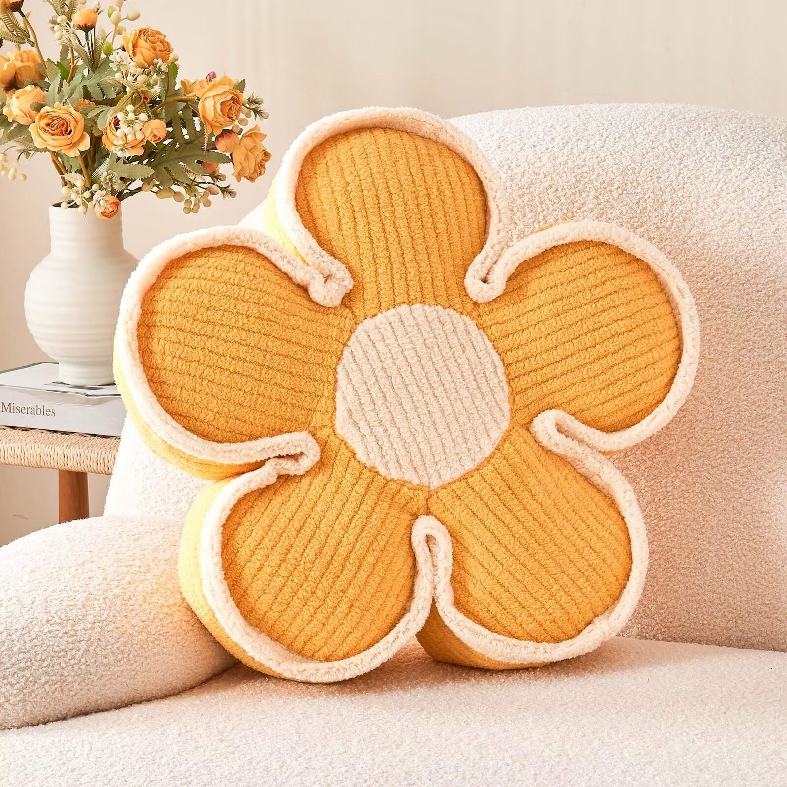 Amazon.com: Kcvvcr Flower Pillow, Soft Flower Shaped Floor Cushion ...