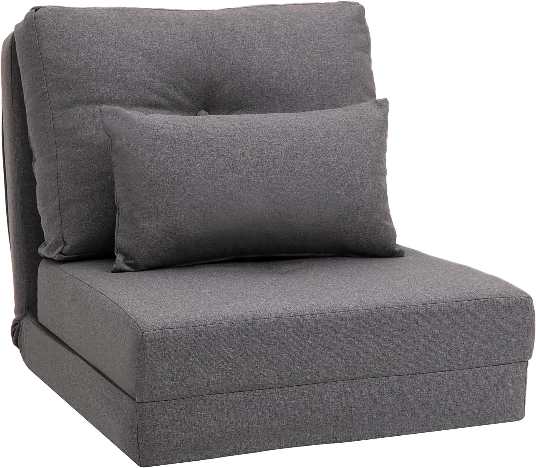 Amazon.com: HOMCOM Convertible Flip Chair, Floor Lazy Sofa, Folding ...