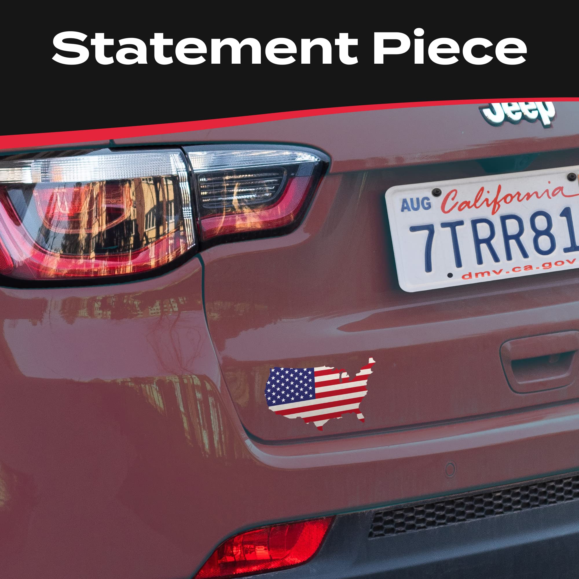 Snapklik.com : Stickios American Flag Decal - Patriotic Vinyl Bumper ...