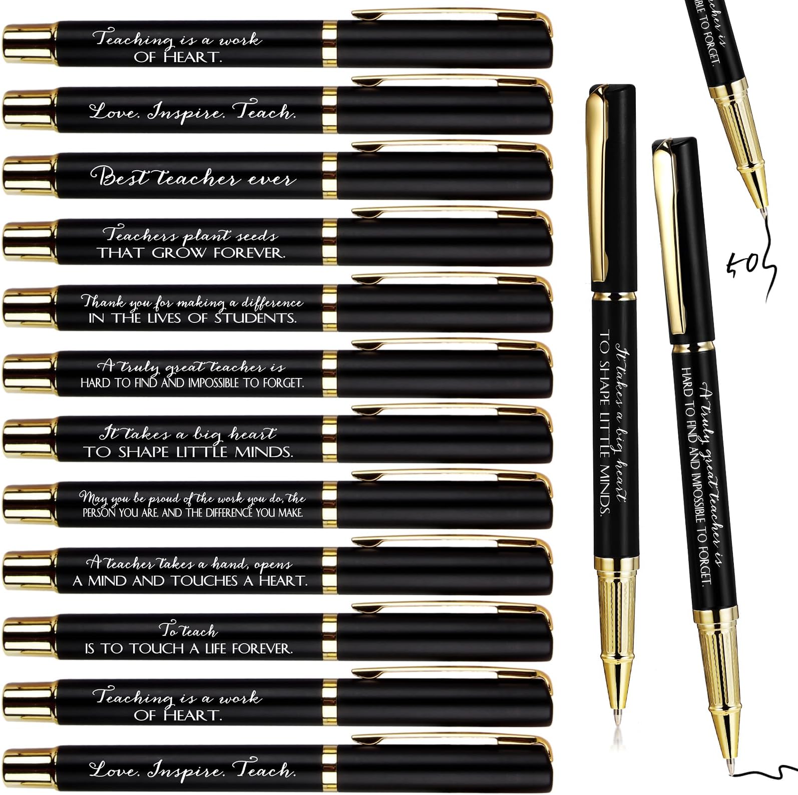 Amazon.com : Kosiz 50 Pcs Teacher Appreciation Pens Gifts Inspirational ...