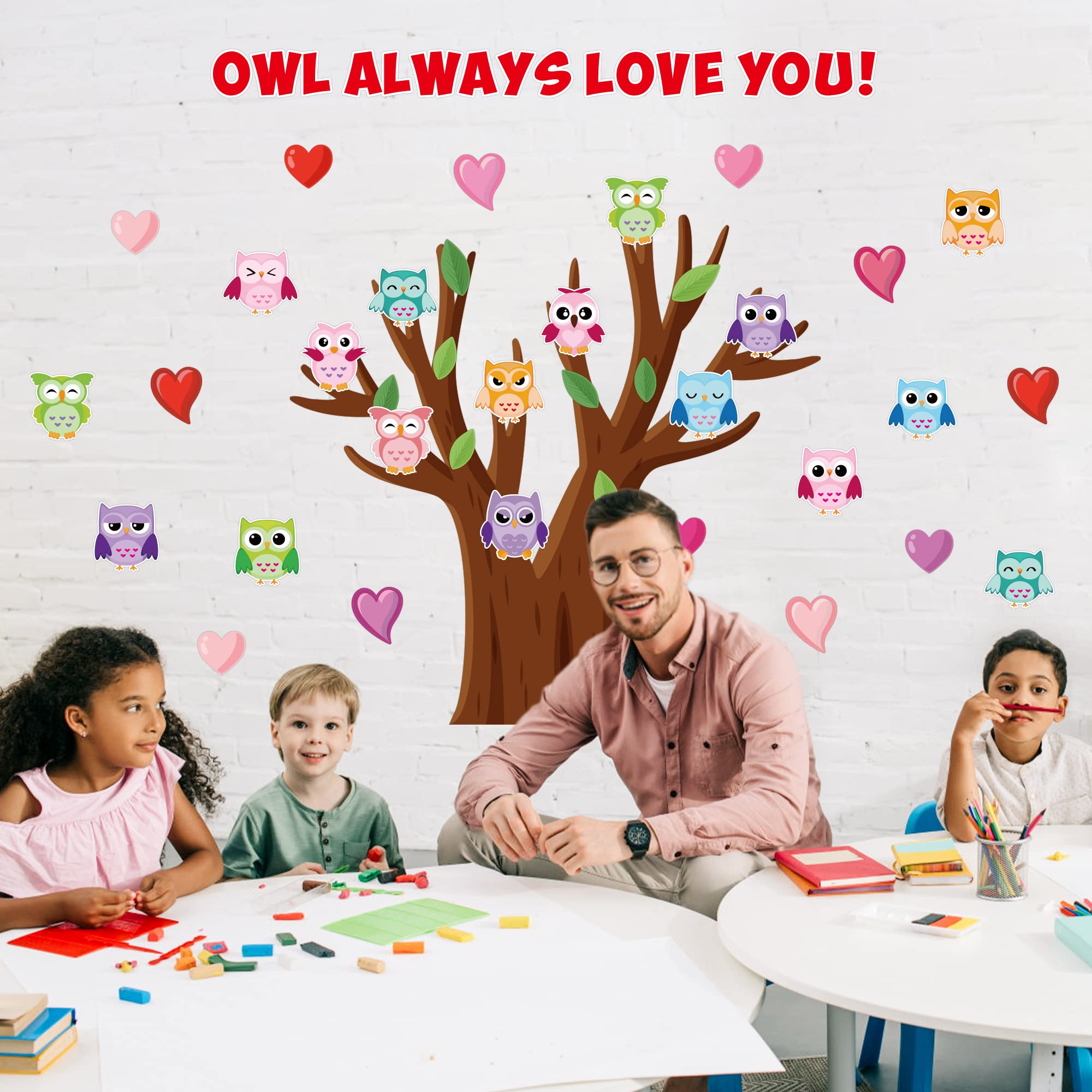 Snapklik.com : Summer Owls Tree Cutouts - 111Pcs Back To School Owl ...
