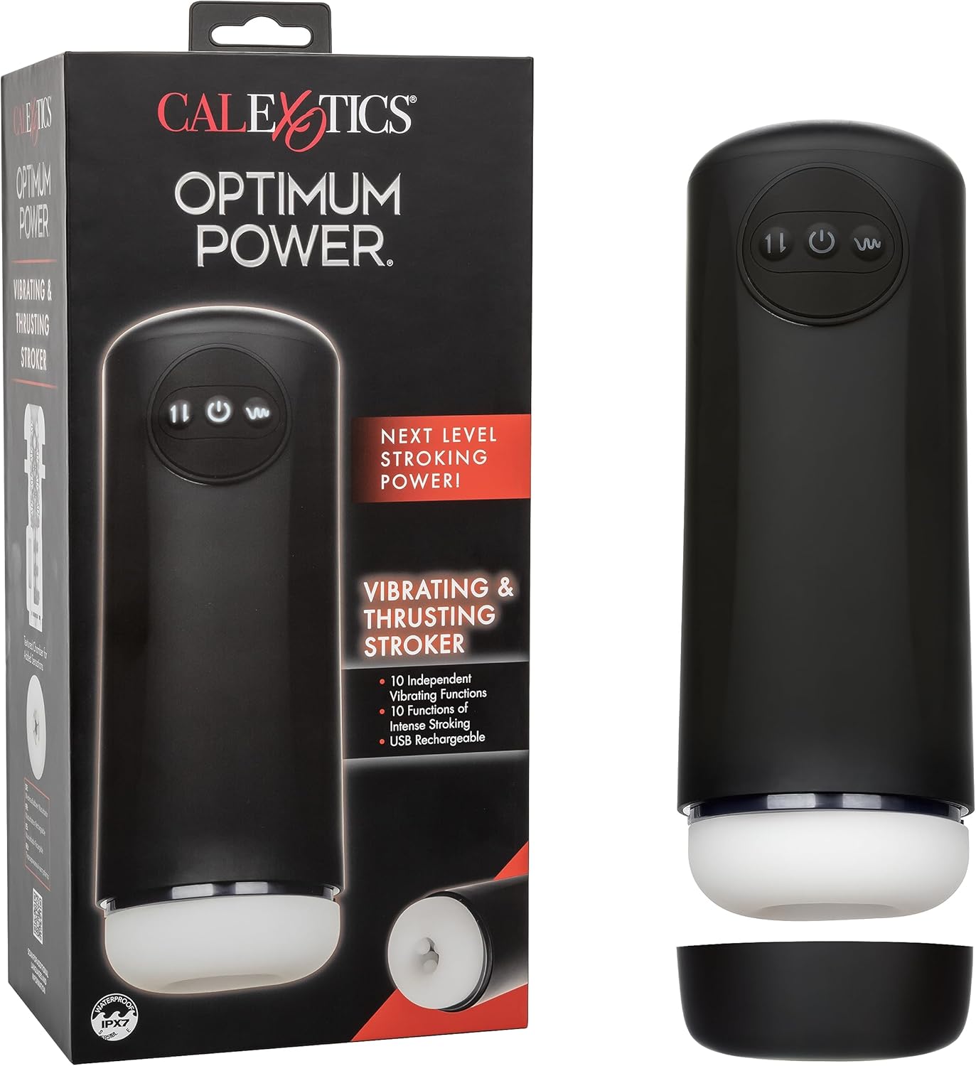 Amazon.com: CalExotics Optimum Power Vibrating & Thruster Stroker, Automatic Male Masturbator ...
