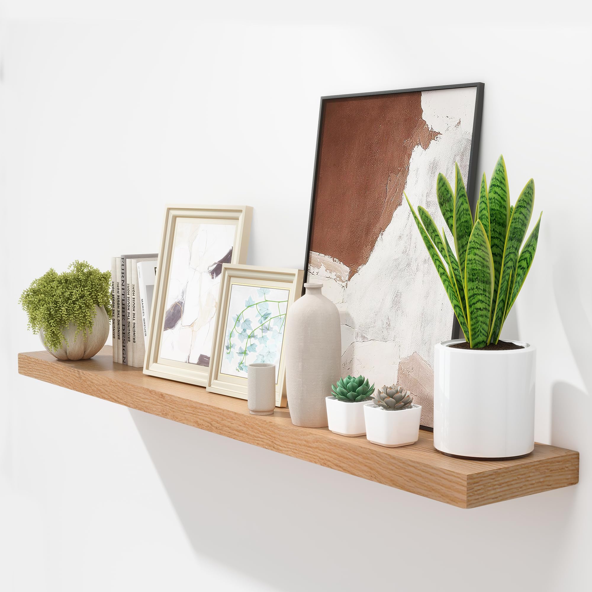 Amazon.com: RICHFOCUS Floating Shelves for Wall 72 Inch Solid USA ...