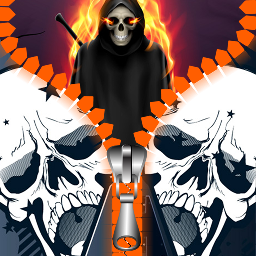 Skulls Zipper Lock Screen - App on Amazon Appstore
