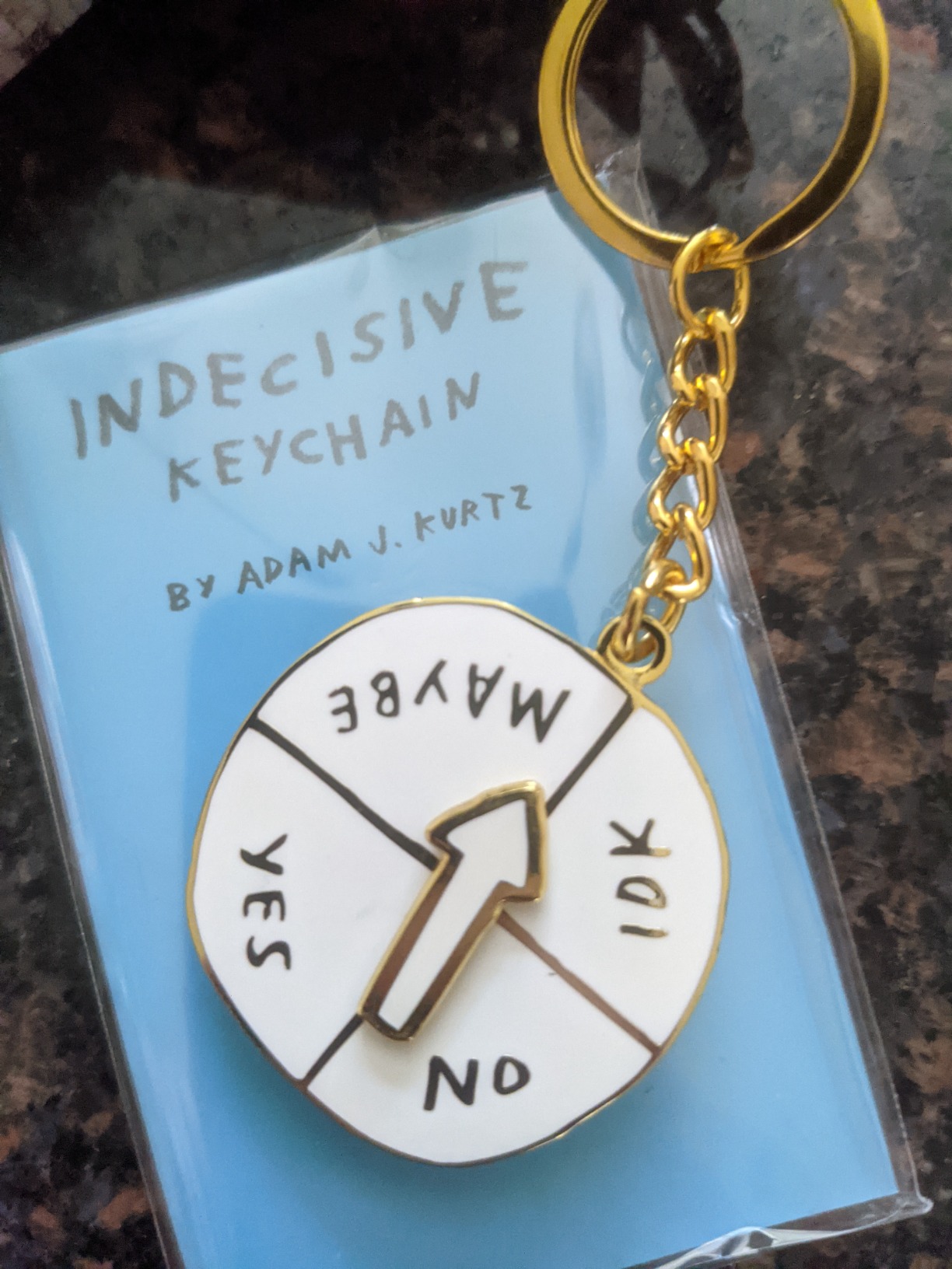Amazon.com: Indecisive Keychain: (Fun Novelty Keychain Ring, @adamjk ...