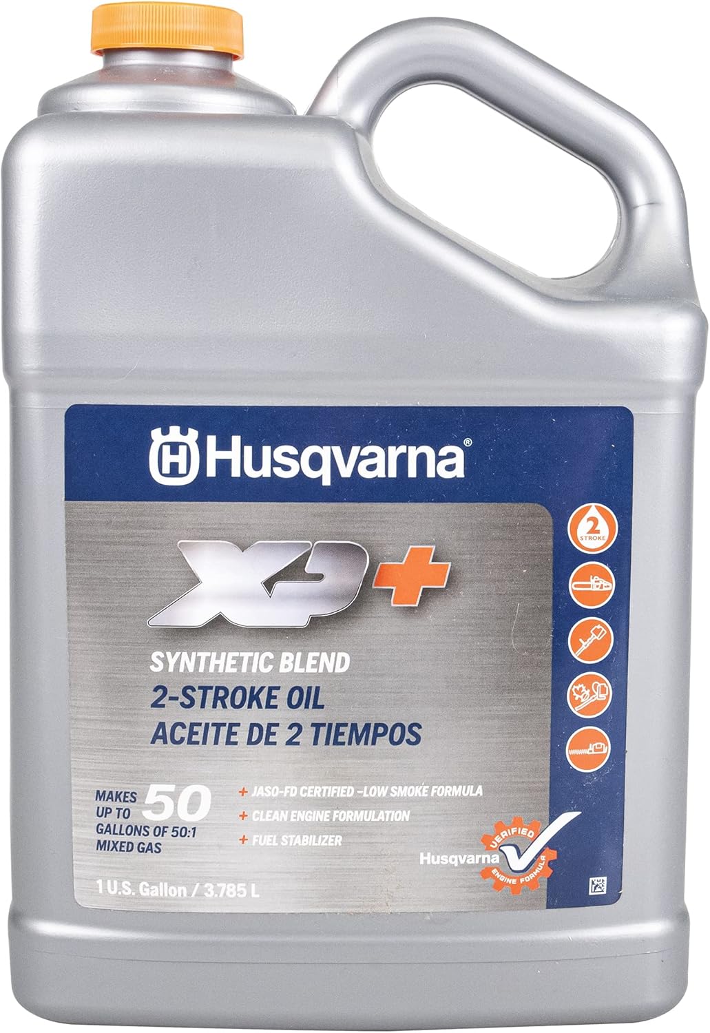 Husqvarna Juego de 4 botellas de aceite XP de 2 tiempos de 1 galón Pro Performance 501 Mix ...
