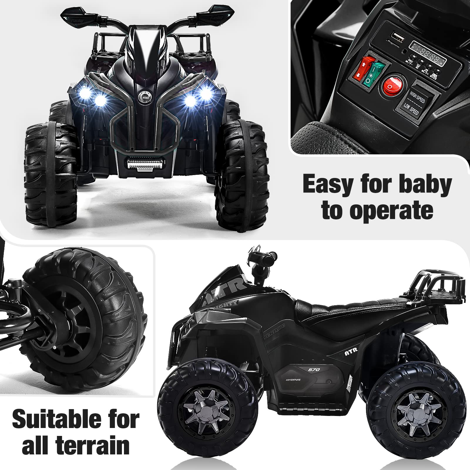 Snapklik.com : Soar Remote Control Four Wheeler For - Electirc Toddler ...